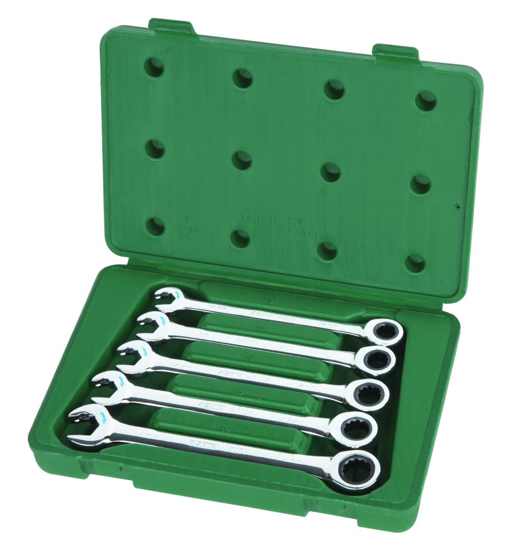 5 Pc. Metric Double Ratcheting Wrench Set - SATA