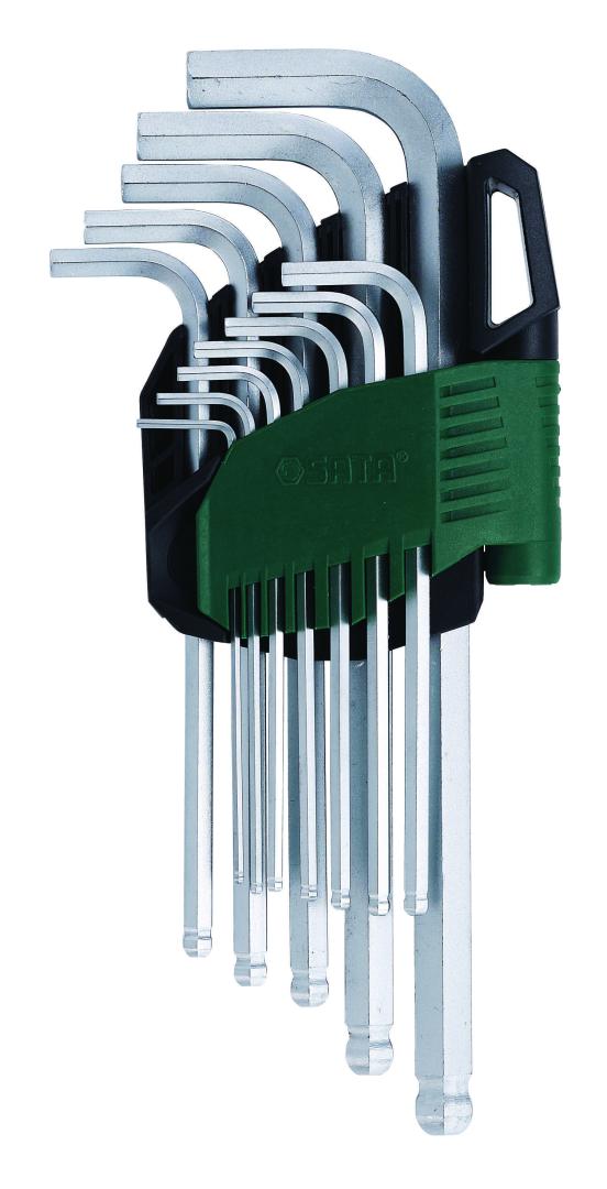 12Pc. Long Arm Ball Point Hex Key Set, S.A.E. - SATA
