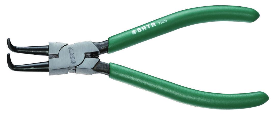 Internal Snap Ring Pliers 7", Curved Tips - SATA
