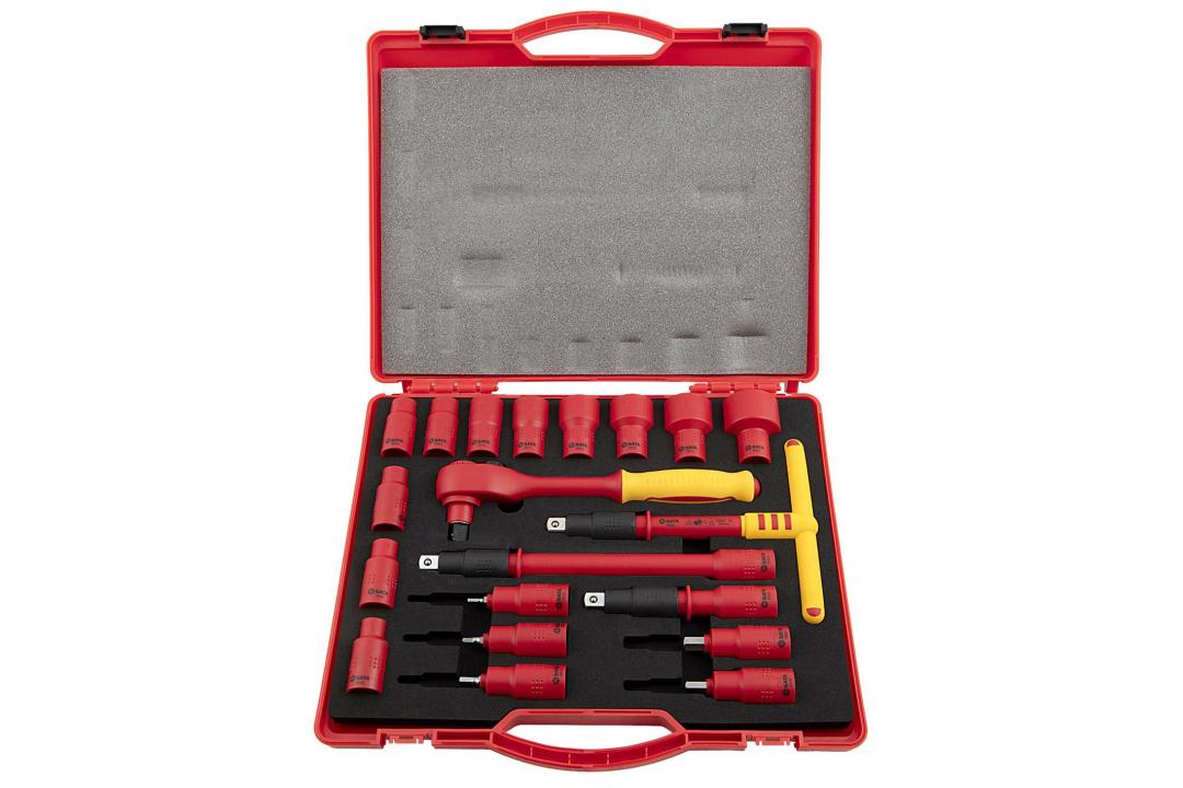 20 Pc. 1/2” Drive VDE Insulated Socket Set - SATA