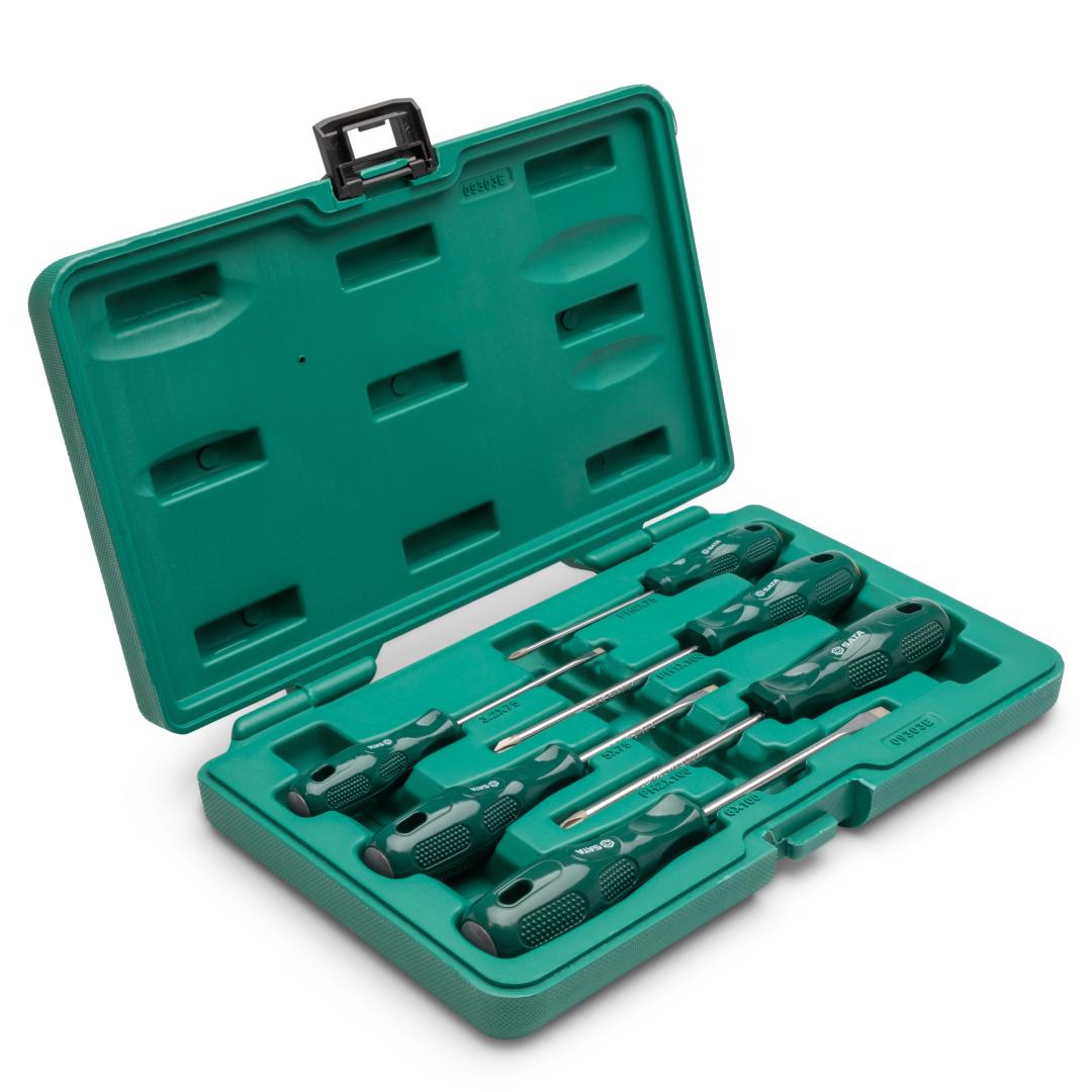 6 Pc. Acetate Combination Screwdriver Set - SATA