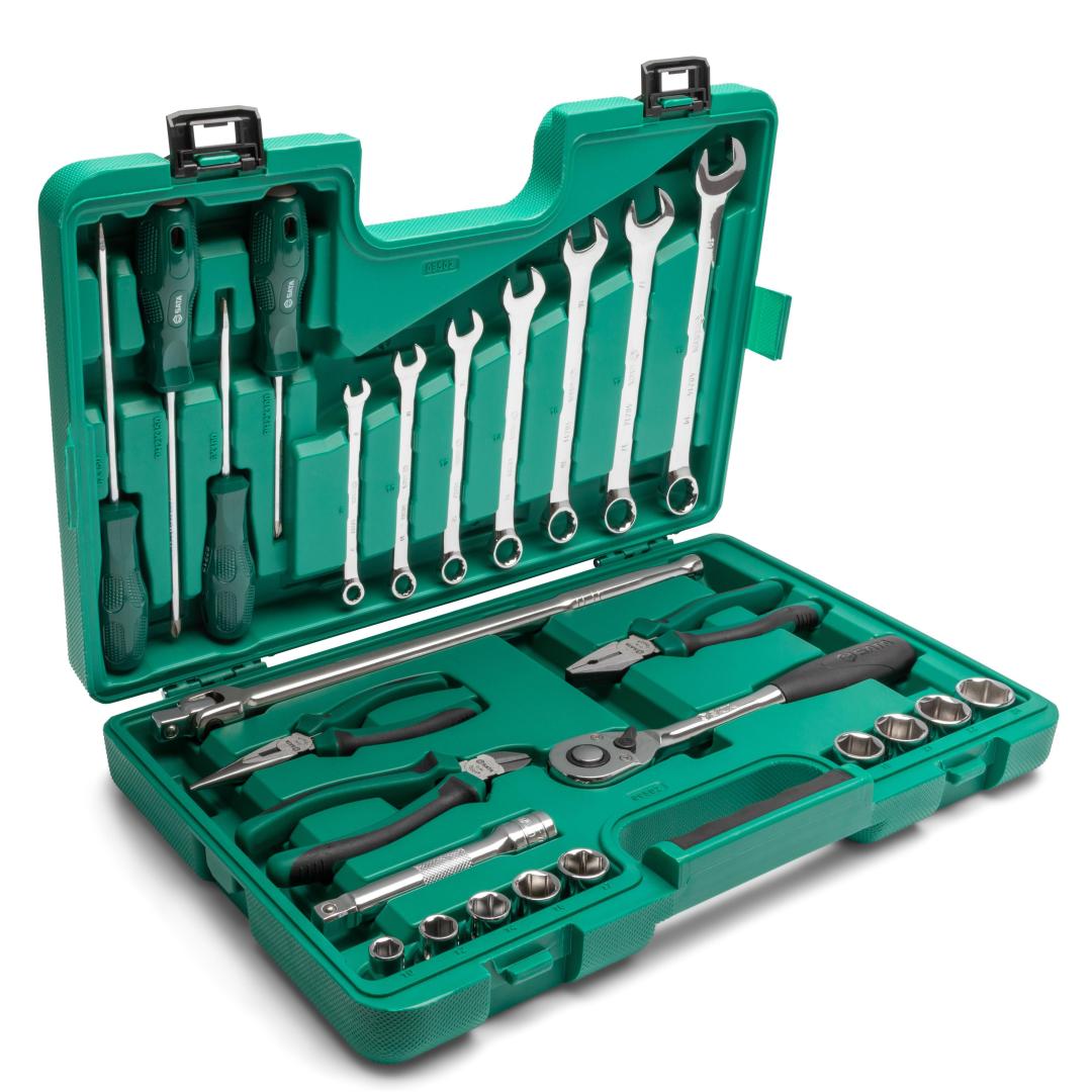 26 Pc. 1/2” Drive 6 Point Metric Socket Tool Set - SATA
