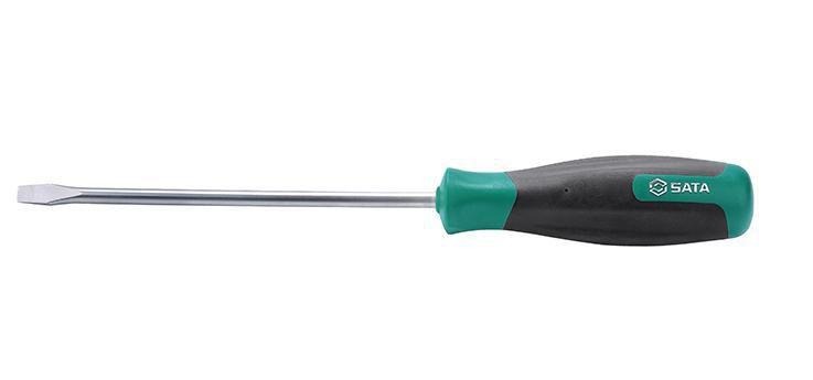 Dual Material Soft Grip Screwdriver Slotted 3x75mm - SATA