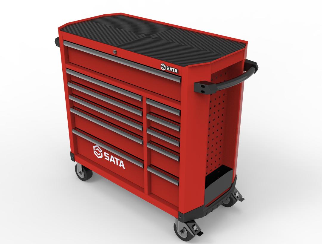11 Drawer Tool Cabinet - Red - SATA