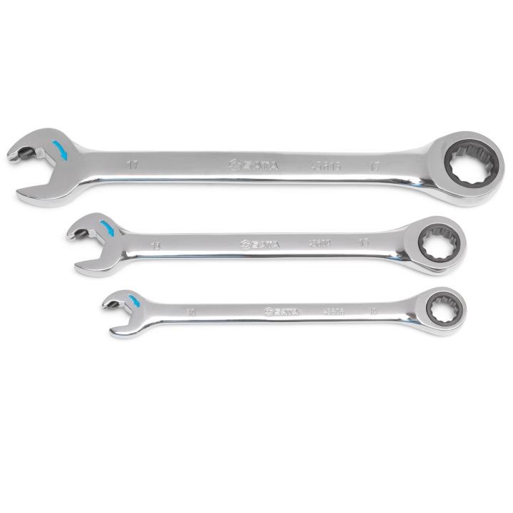 3 Pc. Metric Double Ratcheting Wrench Set - SATA